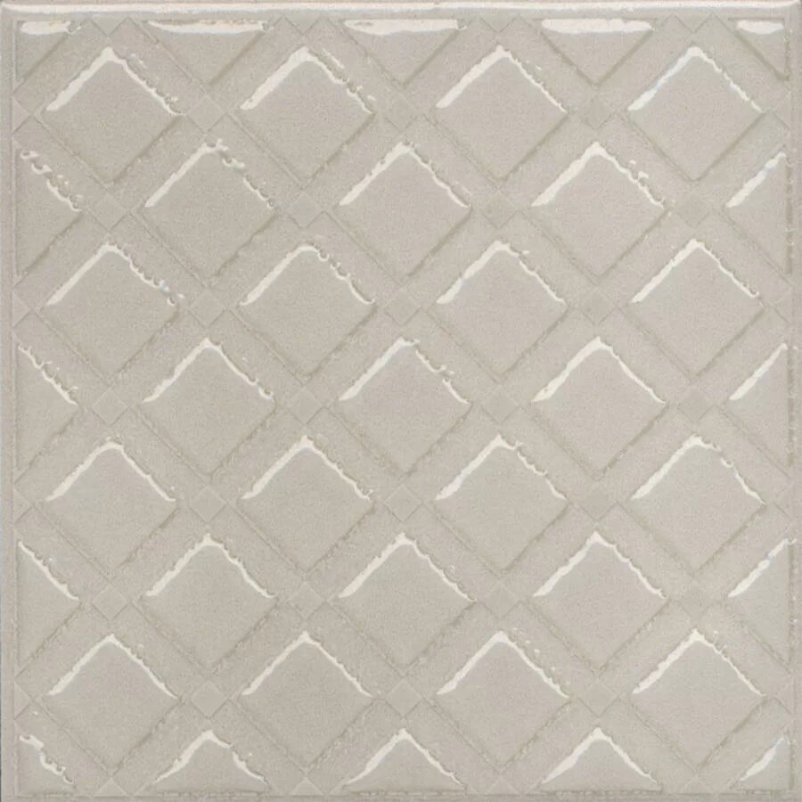 Керамическая плитка Kerama Marazzi KMD3STA014GN Декор Бахия 1 серый светлый глянцевый 9,8x9,8x0,7 (цена за 1 шт)