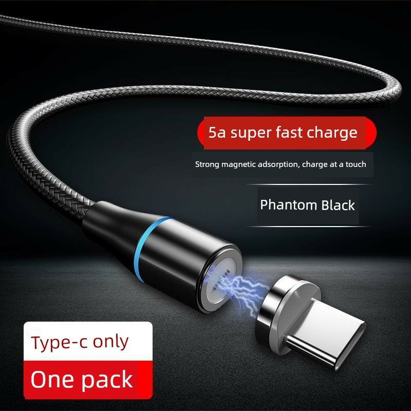 1 метр черный магнитный кабель с разъемом Type-C MagSafe для iPhone 14/13, USB-C к MagSafe