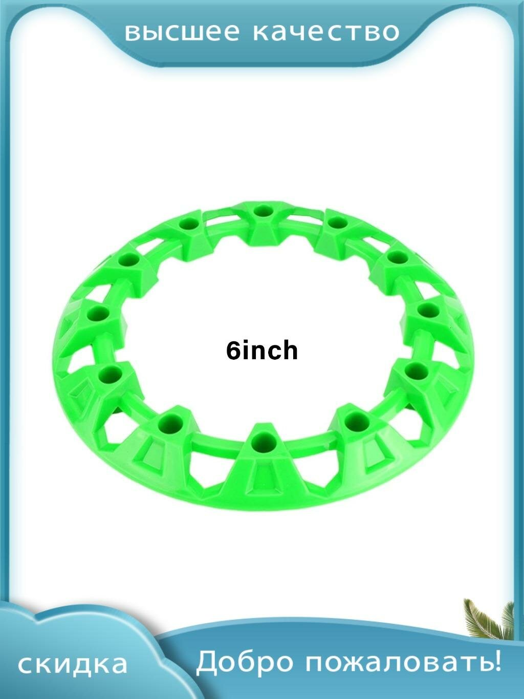 Колпаки на ступицы для квадроциклов, Зеленый - 6 дюймов