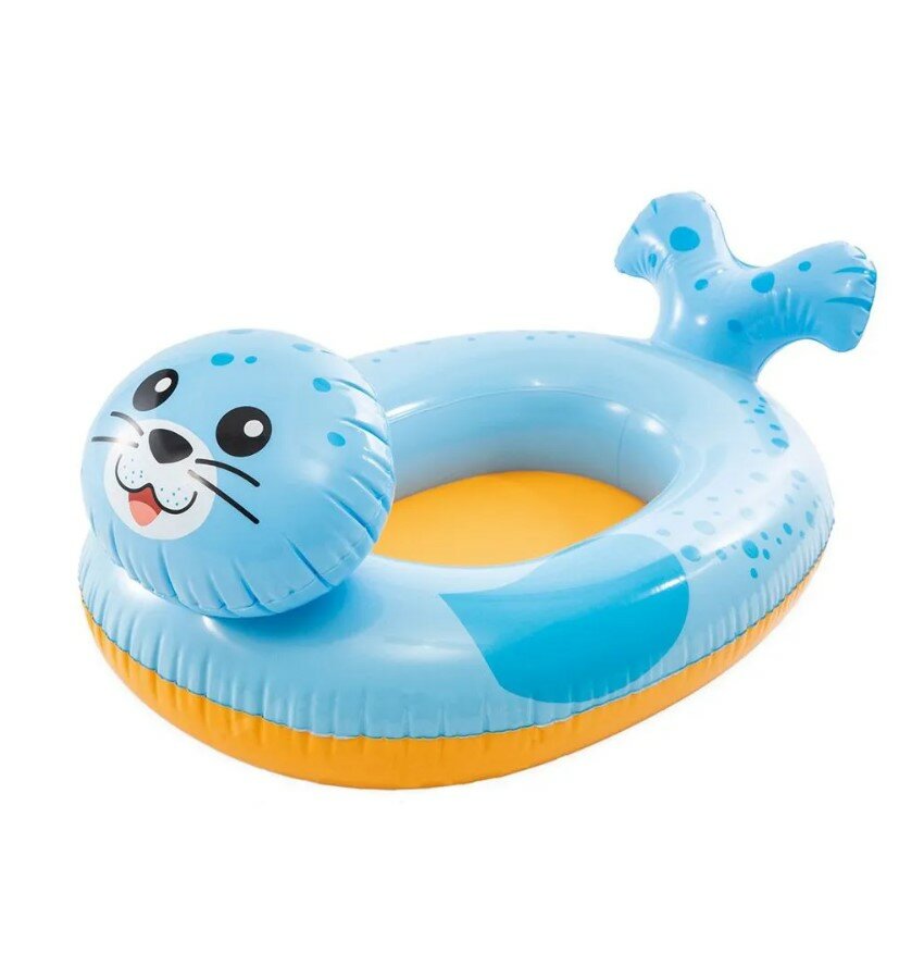 Надувная детская лодочка Intex Cruiser Тюлень, 3-6 лет
