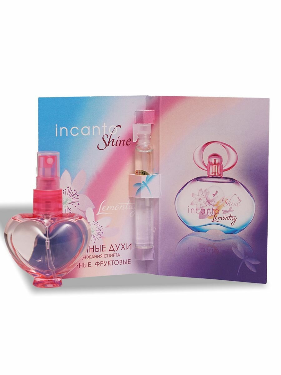 Lemontay №387, духи женские Incanto shine, флакон с распылителем 25 мл + подарок масляные духи 3 мл