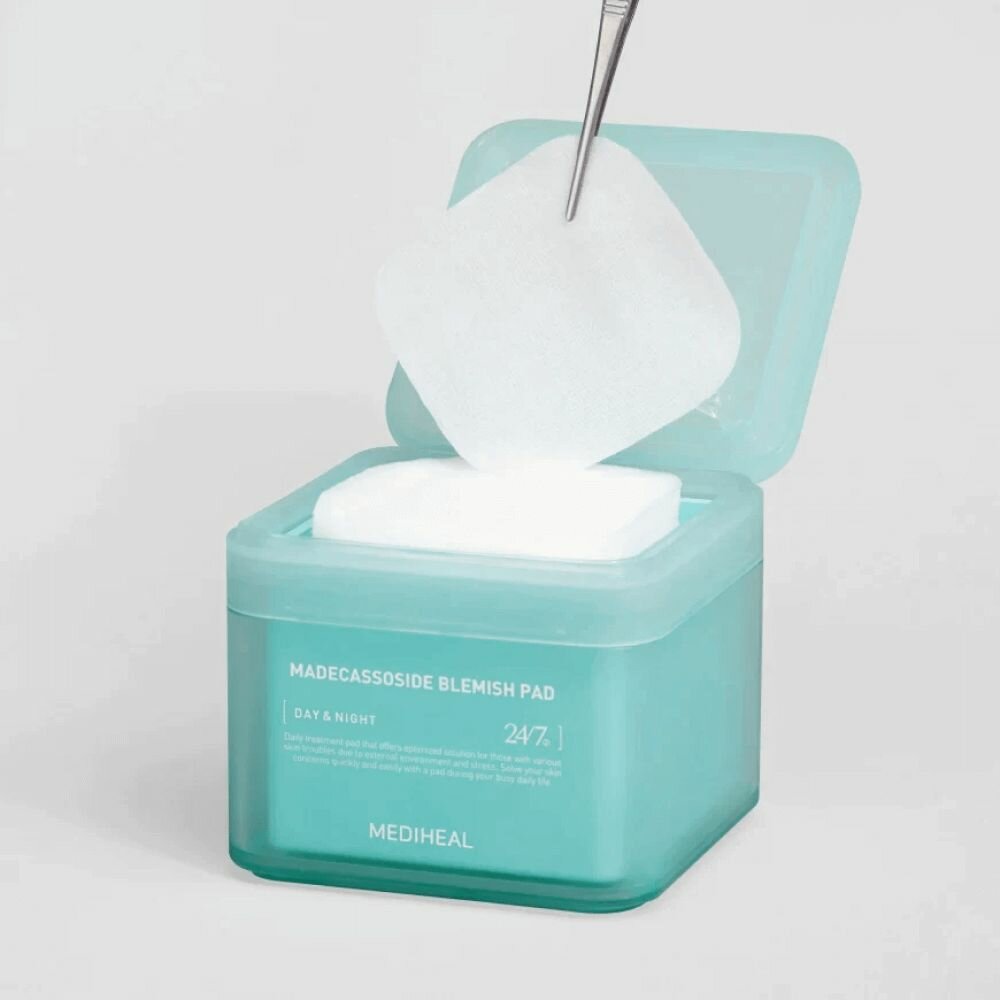 Успокаивающие тонер-пэды с мадекассосидом Mediheal Madecassoside Blemish Pad