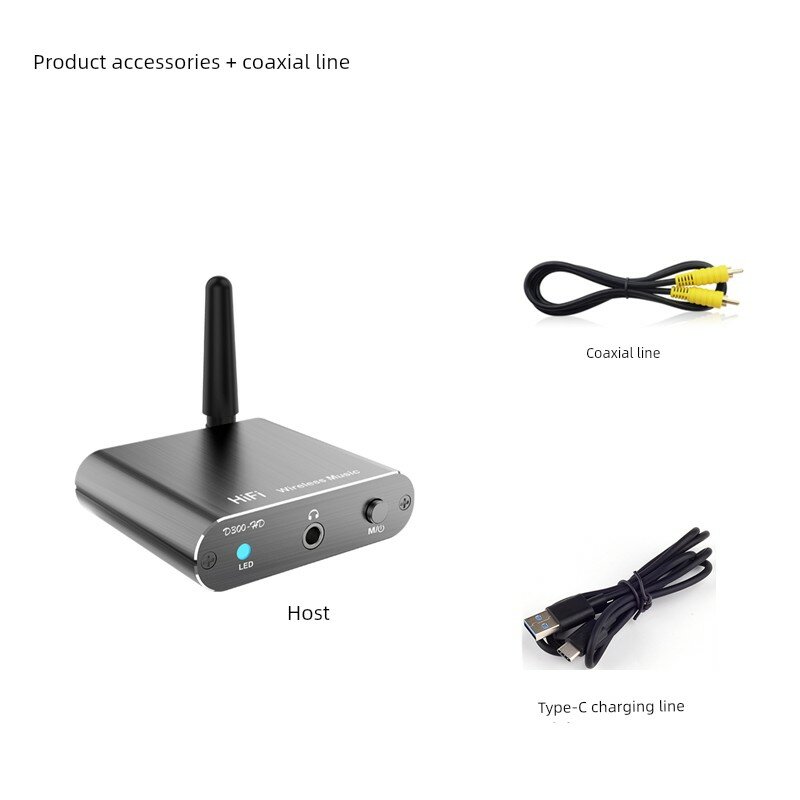 Адаптер aptX HD Bluetooth 5.2 для старых усилителей с коаксиальным входом + коаксиальный кабель