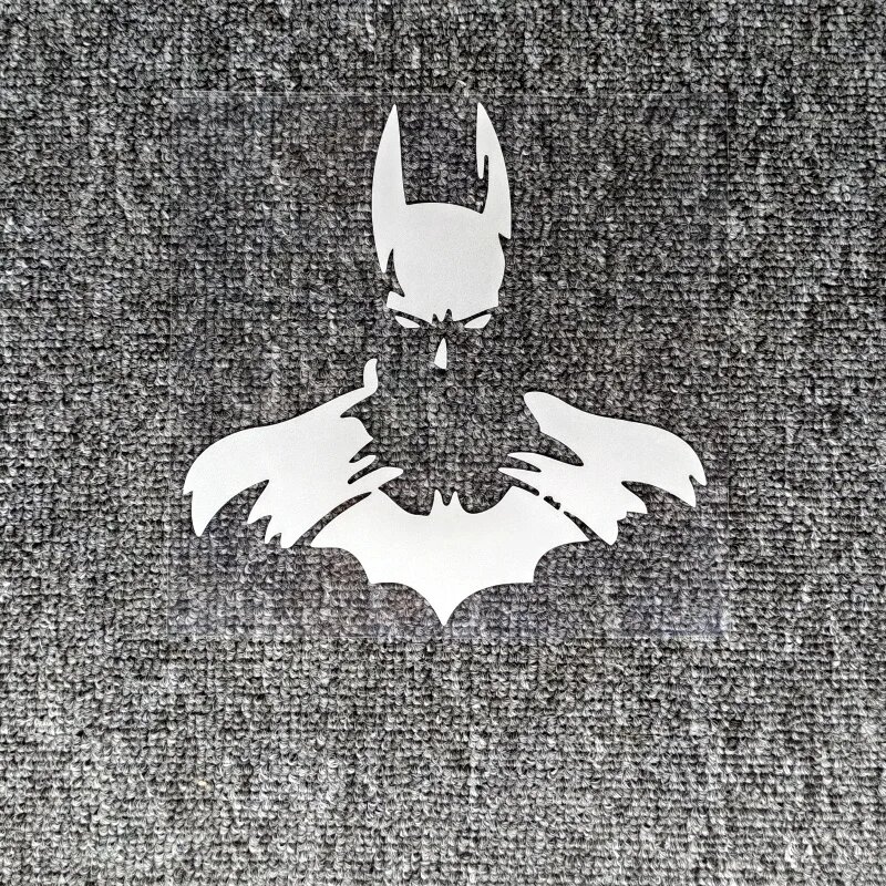 Наклейка Batman White Reflective 19x19cm
