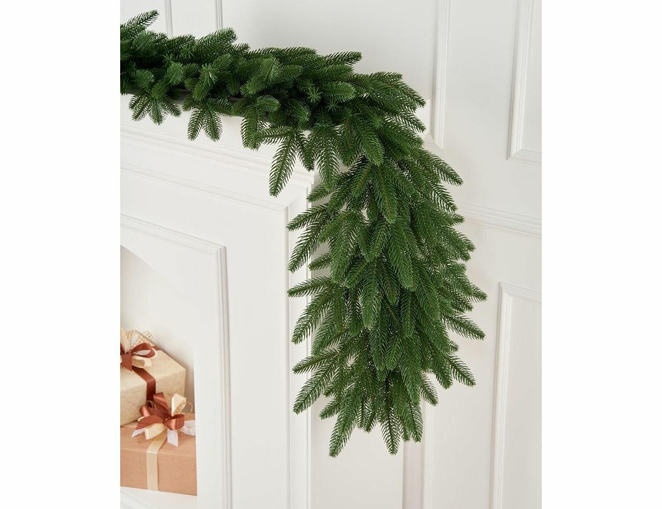 Хвойная гирлянда Романовская 150*35 см, литая 100%, Макс Кристмас (Max Christmas) ГРМ35