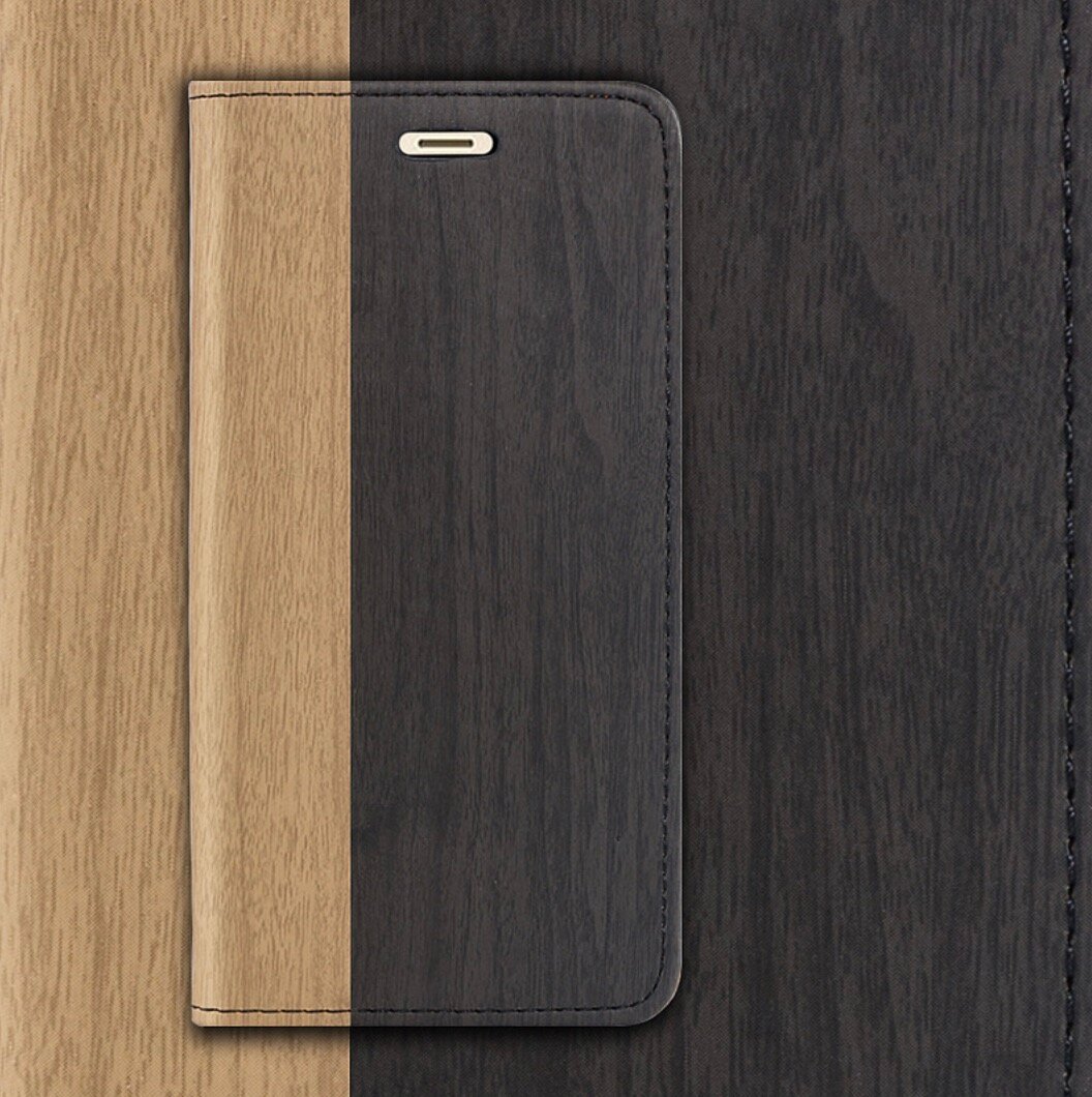 Чехол-книжка MyPads для ASUS Zenfone 3 ZE552KL 5.5 водоотталкивающий с текстурой под дерево черный