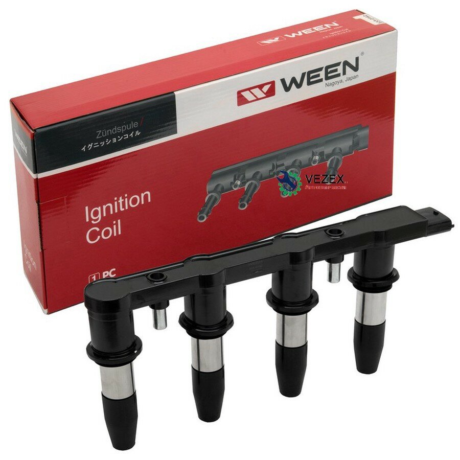 WEEN 133-0162 Катушка зажигания, OPEL Astra G, H (T98, A04) 1.6 (Z 16 XEP, Z 16 LET), Corsa D (S07) 1.6 (A 16 LES),