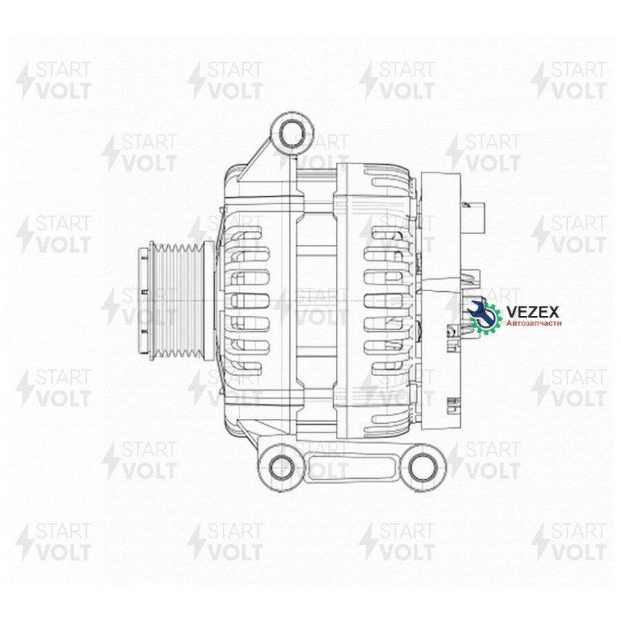 STARTVOLT LG1082 Генератор для а/м Ford Transit (06-)/Land Rover Defender (06-) 2.4TDCi 150A (LG 1082)