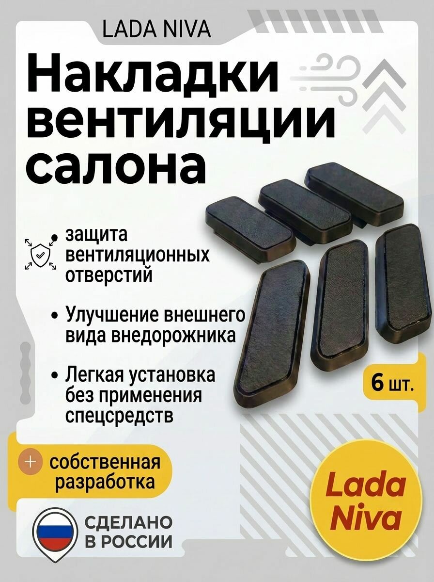 Накладки вентиляции салона задние Лада Нива / AERO