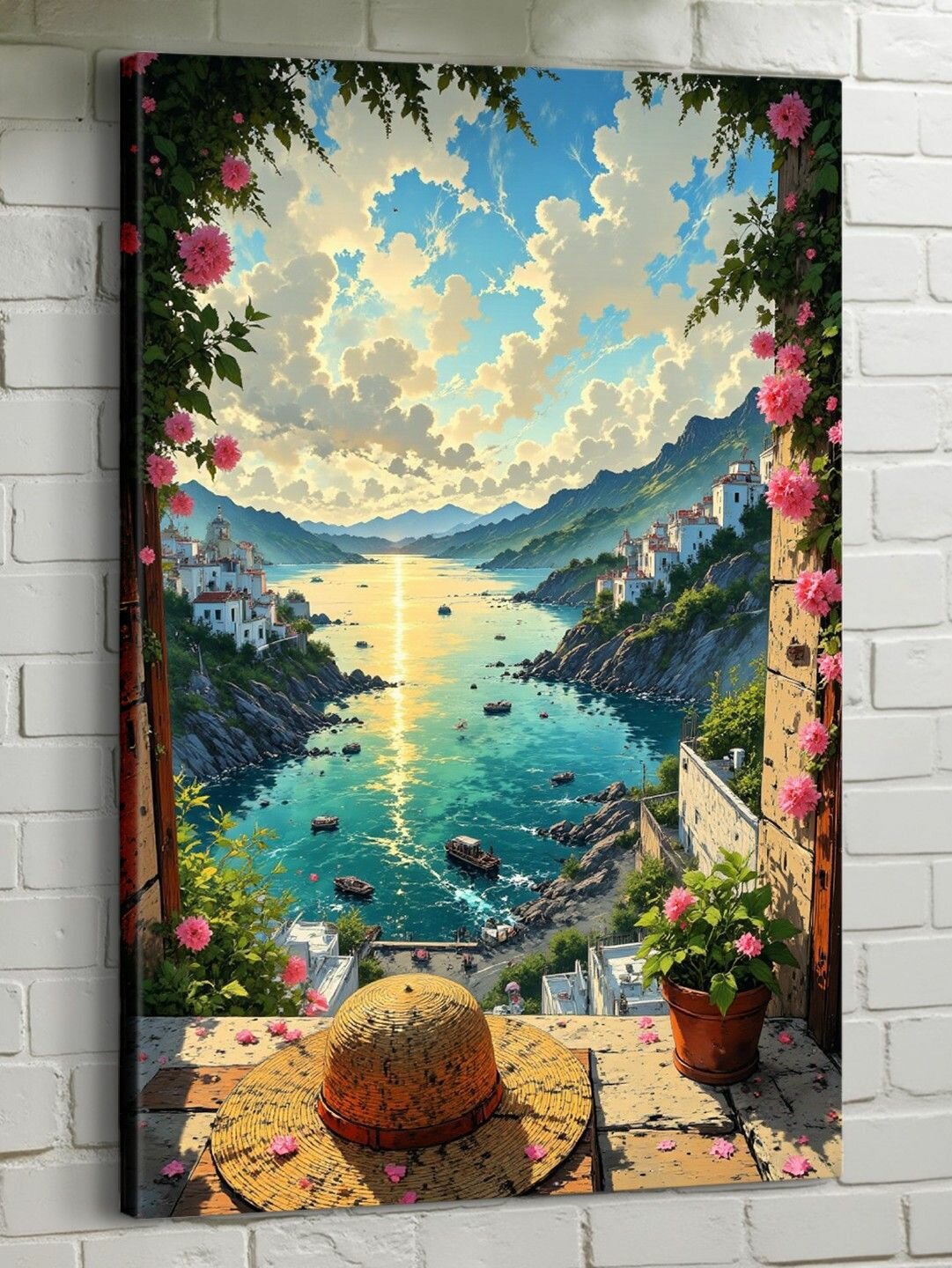 "Тепло уходящего дня" - картина на холсте, 45x30 см.
