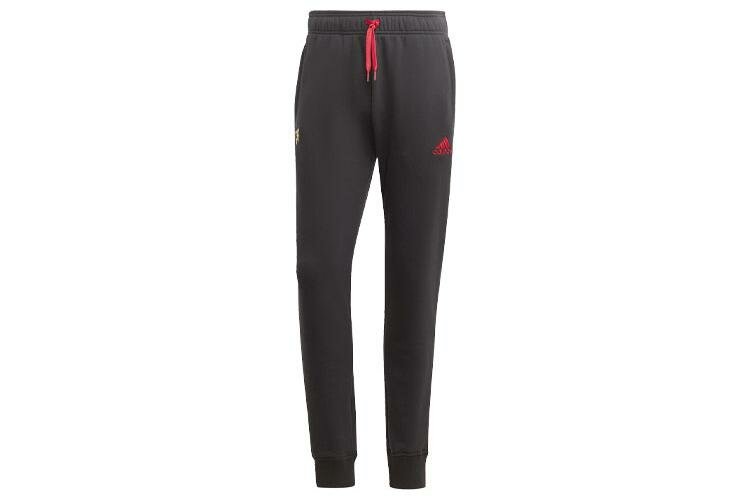 Брюки спортивные Knitted Black Thickened