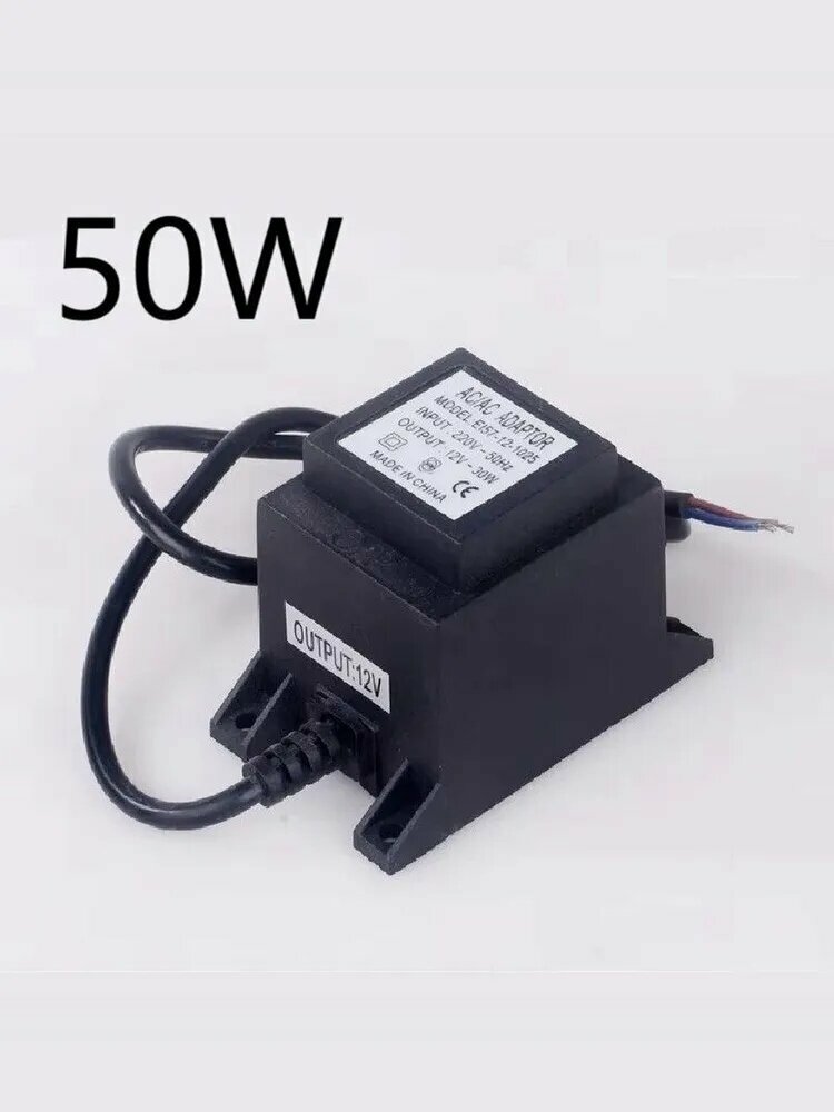 Наружный квадратный трансформатор 220 В к AC12v,20w30W50W60W, светодиодный подводный светильник для плавания водонепроницаемый трансформатор низкой частоты