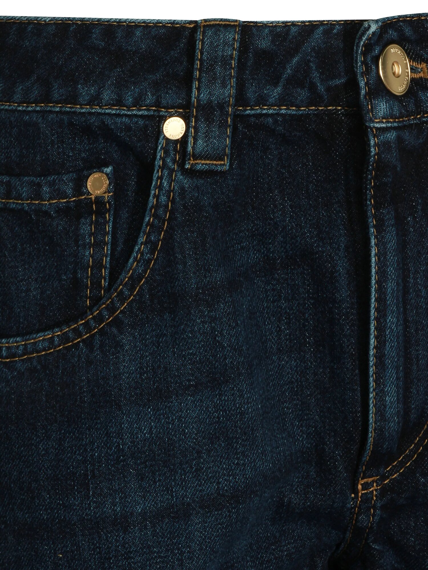 Джинсы BRUNELLO CUCINELLI Chain-embellished five-pocket jeans, размер 38 — фото 1