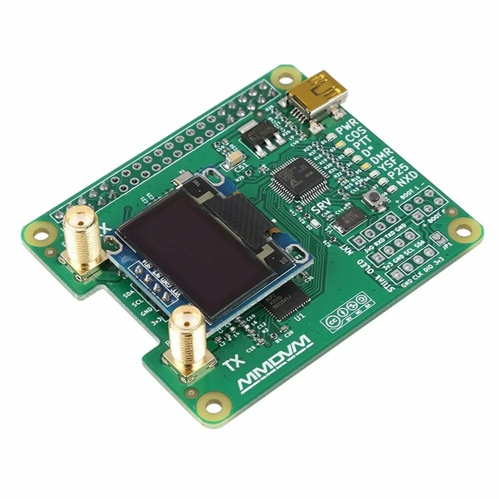 (H T F X) MMDVM Плата точки доступа с поддержкой P25 DMR 0,96 OLED-дисплея совместим