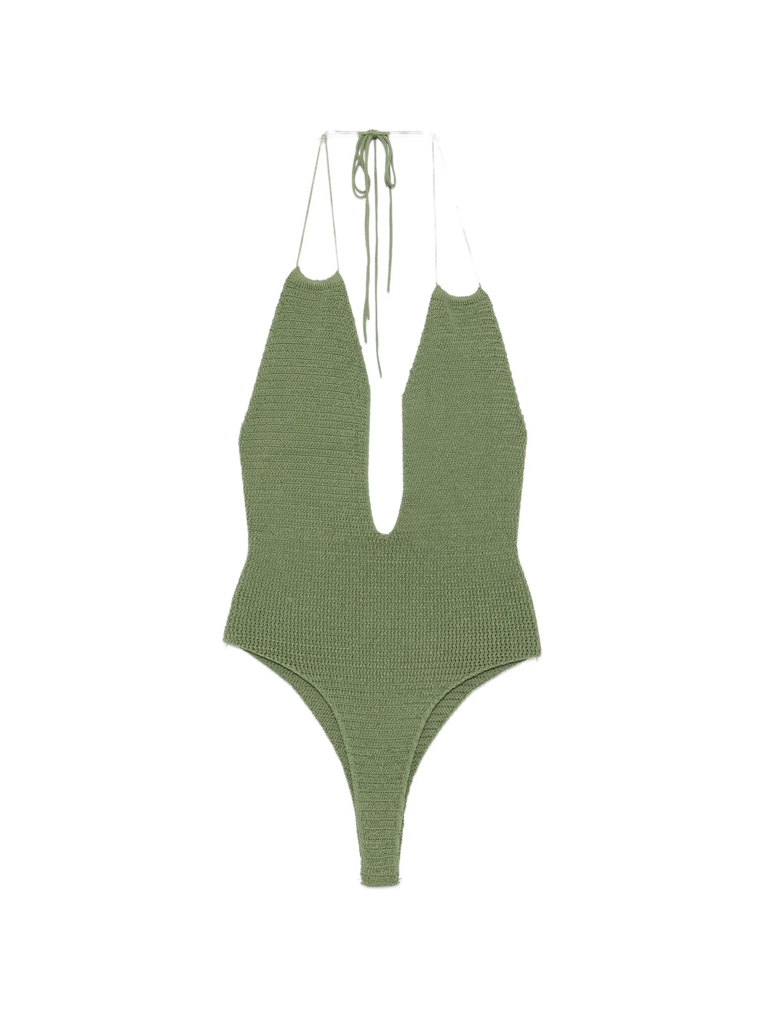 Купальник Riviera crochet-knit swimsuit