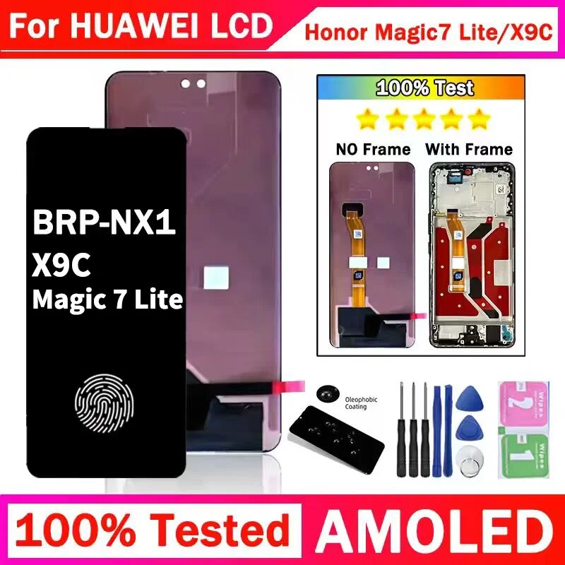 6,78 'AMOLED 120 Гц для Honor X9c ЖК-дисплей Magic7 Lite BRP-NX1 Сенсорный экран с дигитайзером для Honor Magic 7 Lite ЖК-дисплей X9C