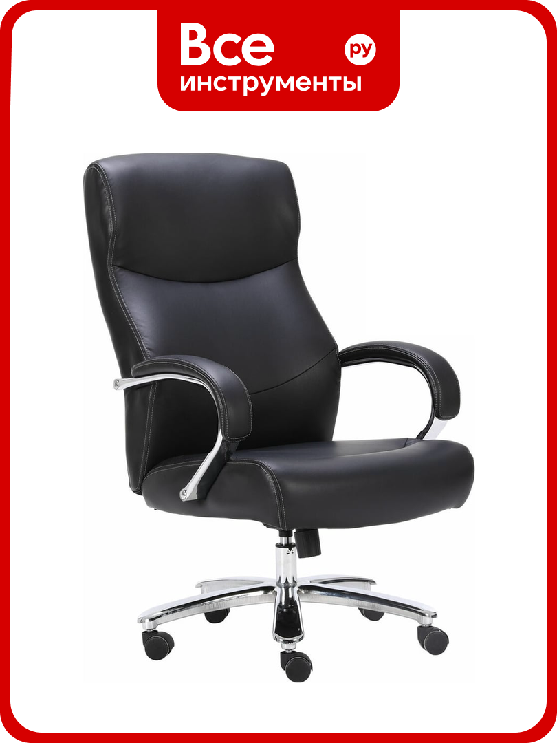 Компьютерное офисное кресло руководителя BRABIX PREMIUM Total HD-006, экокожа, хром, 531933