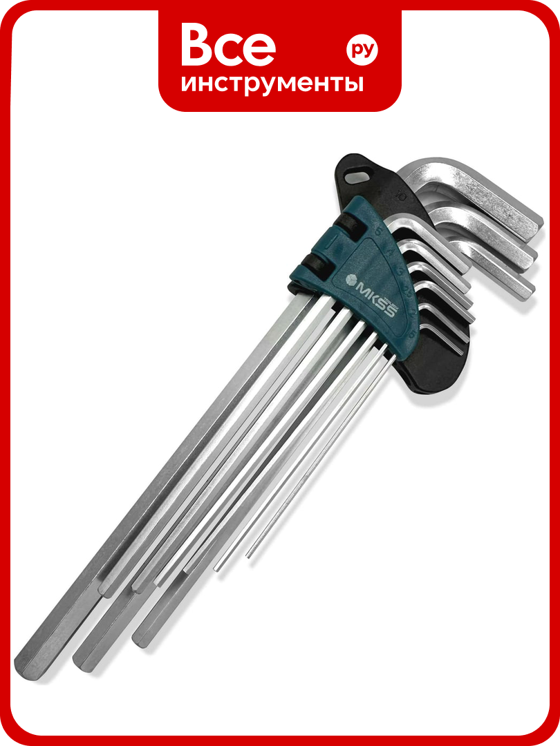 Набор удлиненных шестигранных ключей MKSS MKSS Toolbox NK1003, пластиковая, для труднодоступных мест