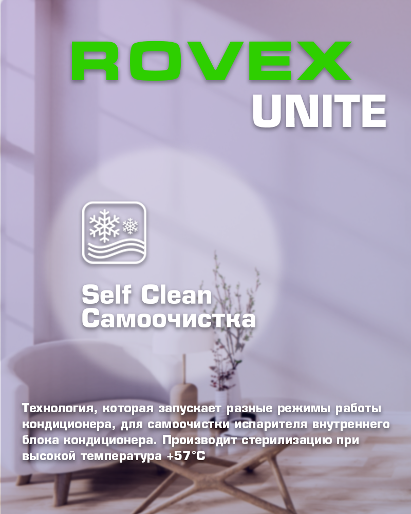 Сплит-система Rovex UNITE RS-09CST5 настенная, белая, А класс