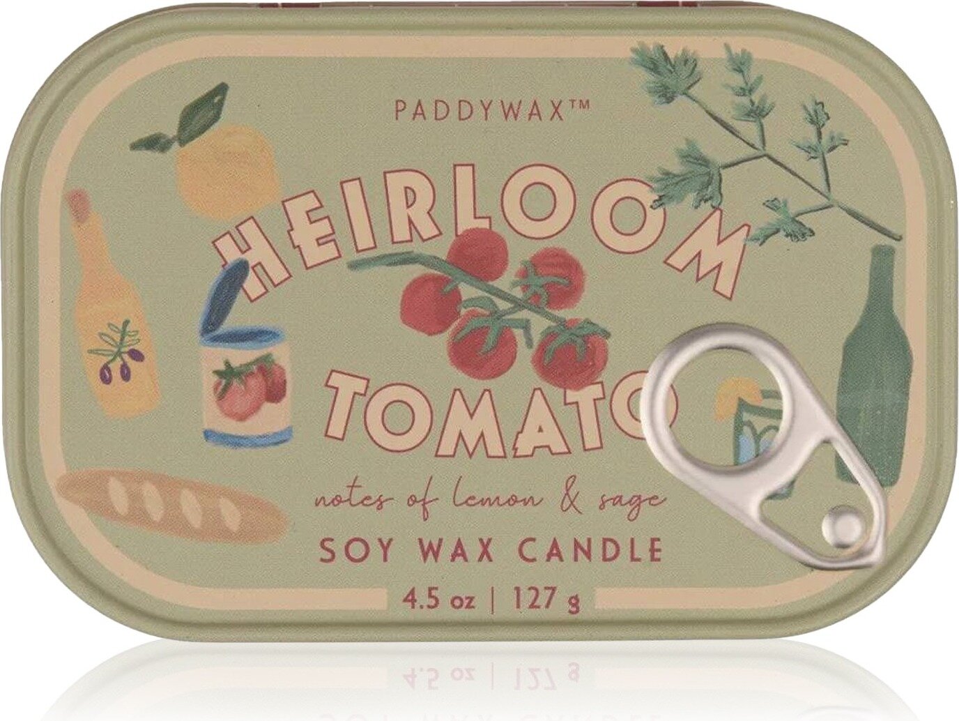 PADDYWAX Средняя дорожная свеча Heirloom Tomato 127 г Heirloom Tomato Candle 127 100g