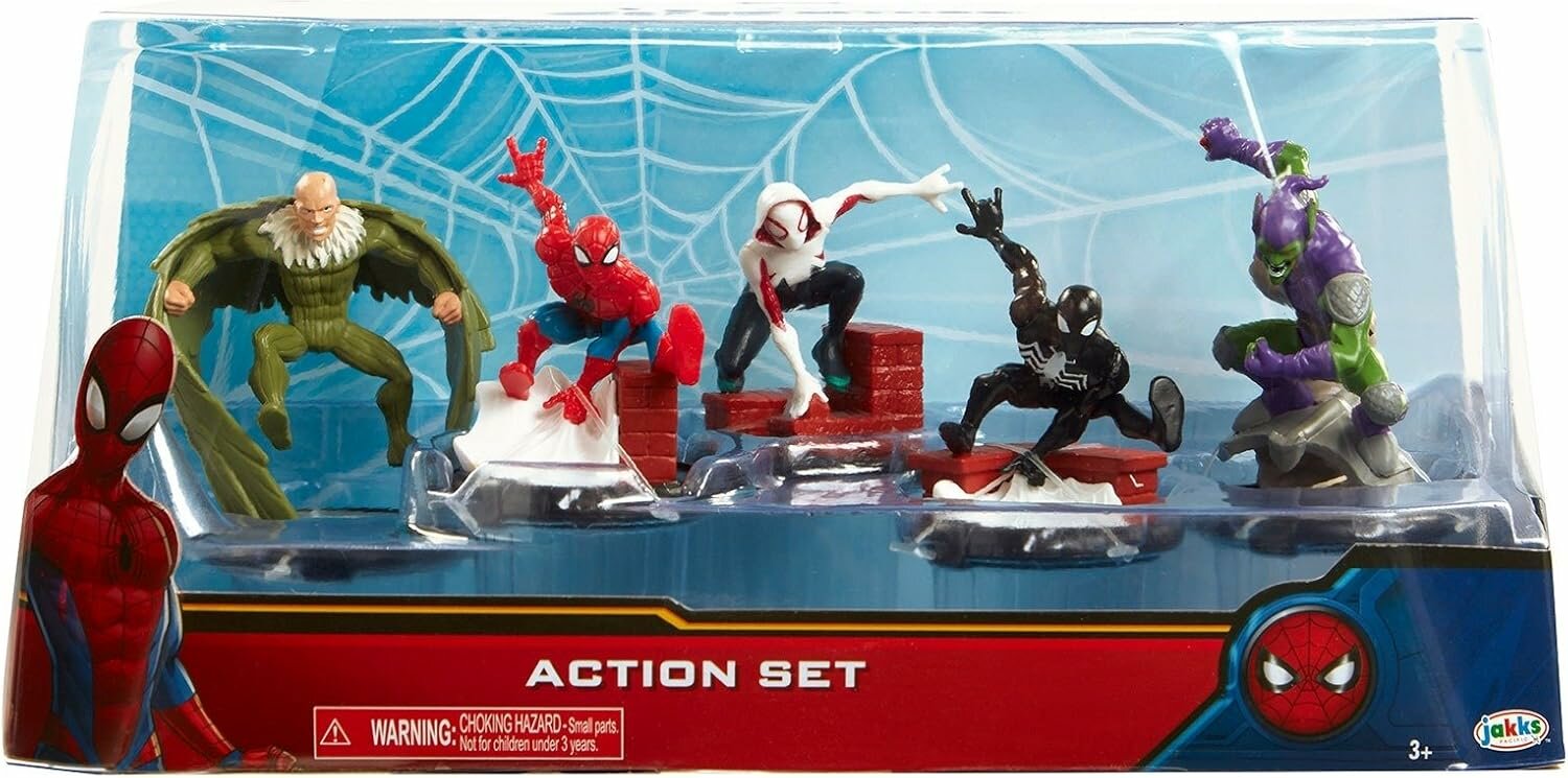 Spiderman 71589-EU Набор из 5 фигурок Marvel's Spider-Man