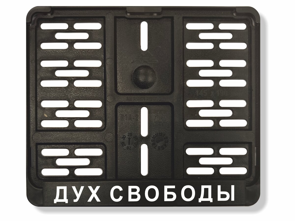 Рамка для номера мотоцикла R1A-2 "ДУХ свободы", Арт рэйсинг