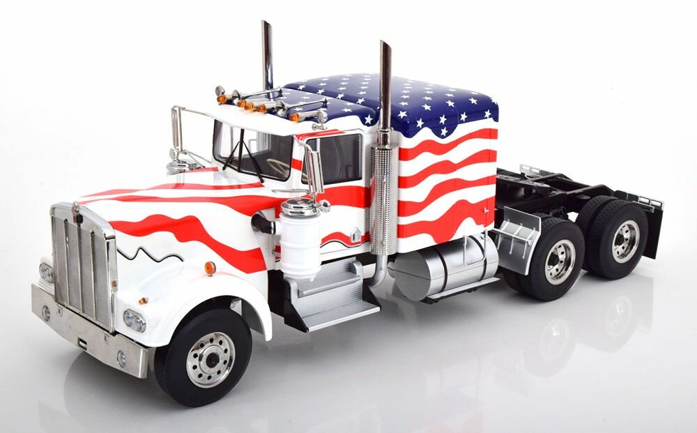 KK-SCALE RK180125 Kenworth W900 Звезды и полосы модель грузовика (масштаб 1:18)