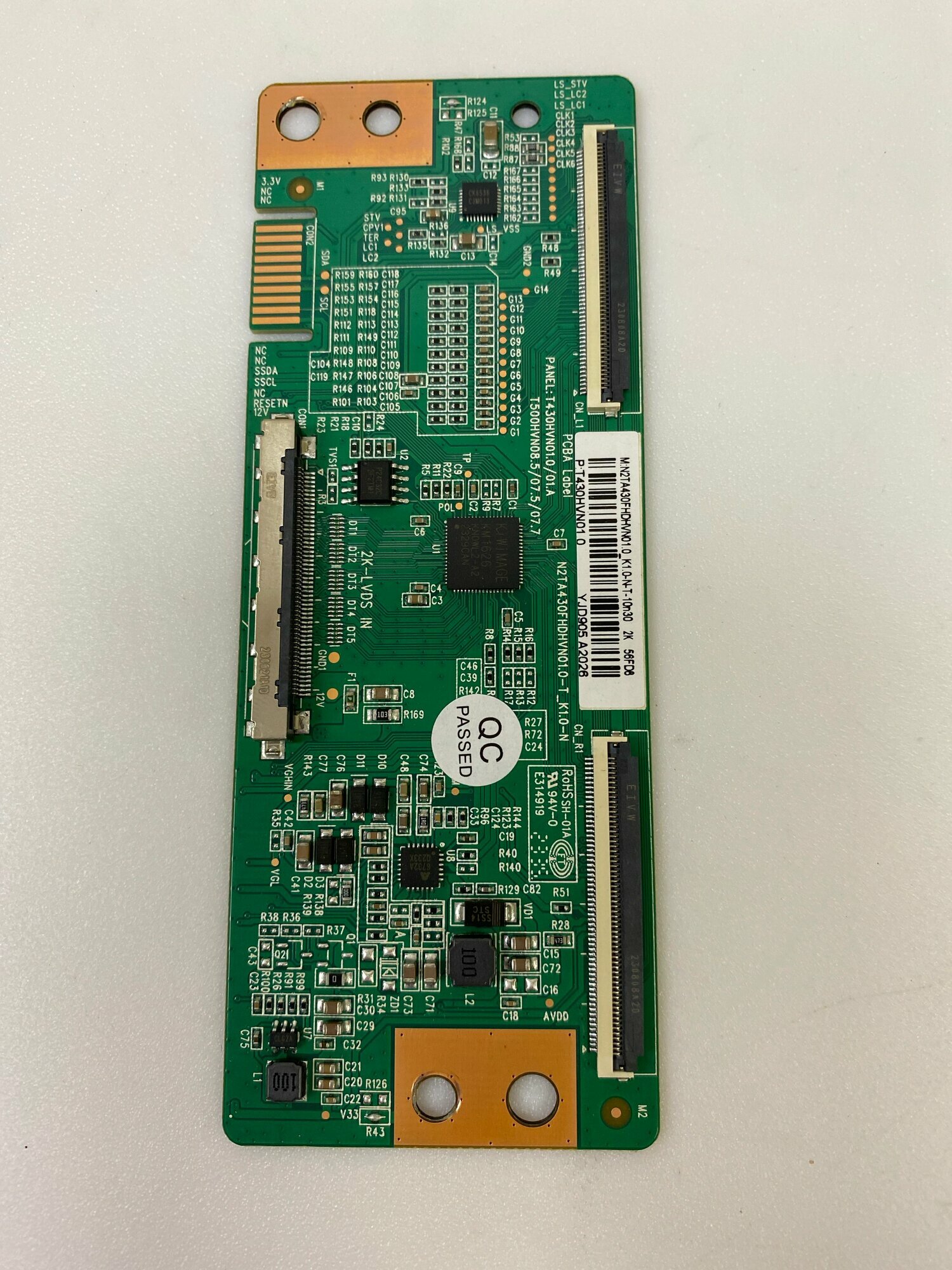 Плата T-Con (T430HVN01.0), для телевизора Hartens HTY-43F06B-VZ P: T430HVN01.0