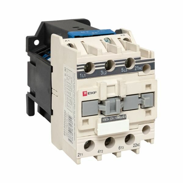 Контактор КМЭп 32А кат. 24В DC 1НЗ PROxima EKF ctr-s-32-24-1nc-p