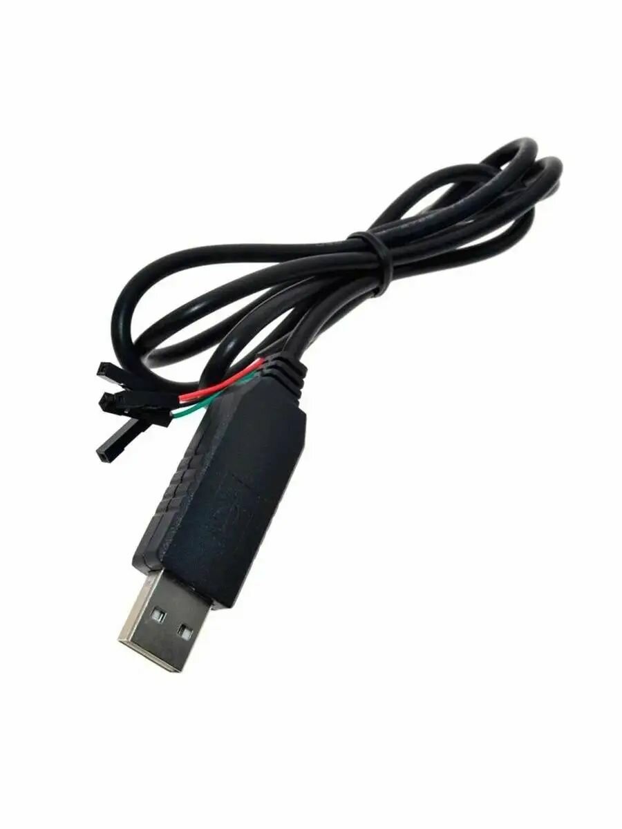 Кабель-адаптер конвертер USB на RS232 UART TTL PL2303 GSMIN AK86 (Черный)