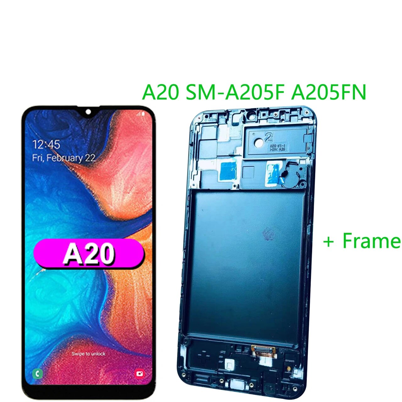AMOLED ЖК-дисплей для Samsung Galaxy A20 A205 A30 A305 A30S A307 A50 A505 A50S A507 M30 M30S M307 дигитайзер сенсорный экран рамка