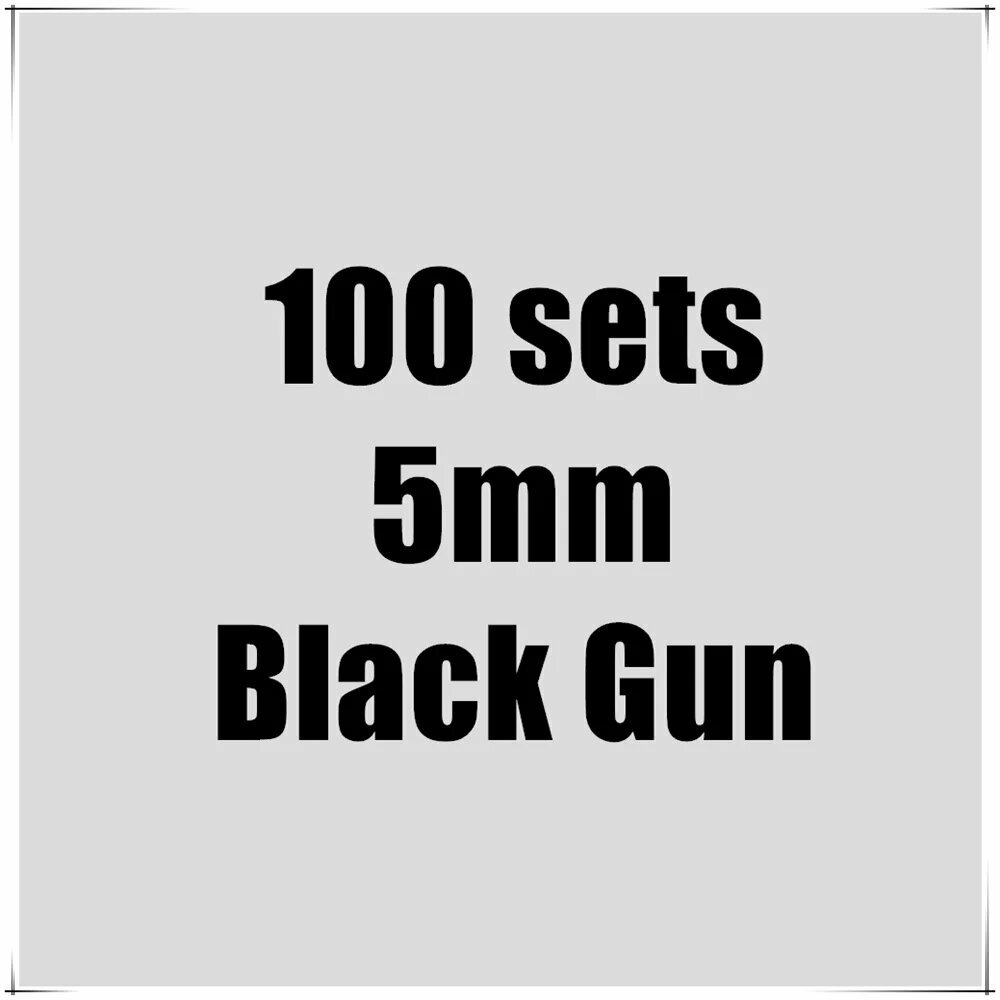 Люверсы 5mm Black Gun, 100 шт