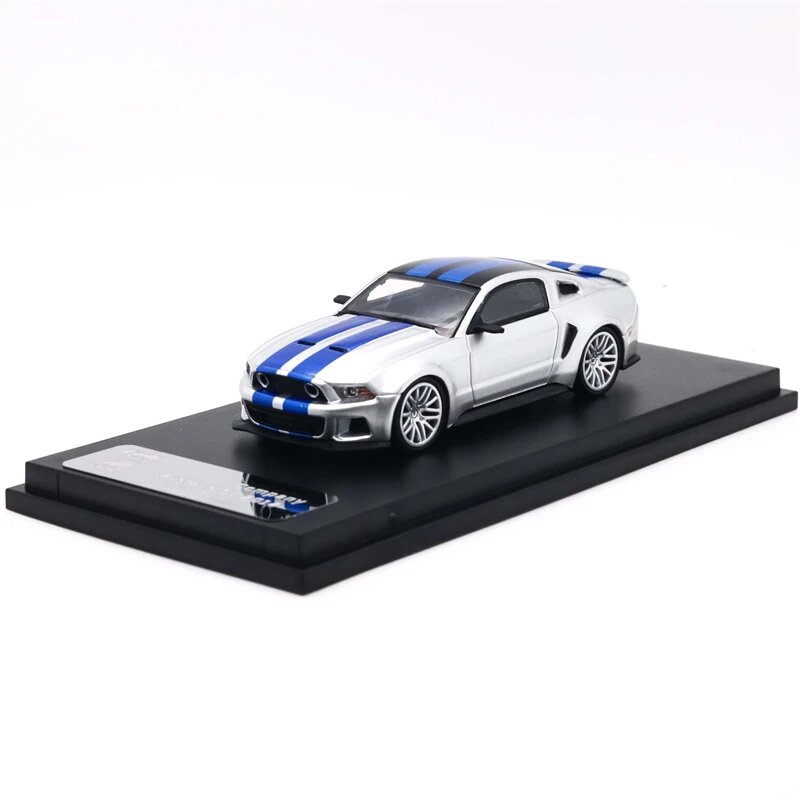 Bburago 1:64 Ford Mustang GT 2014 NFS Ingot SilverBlue