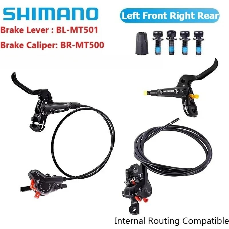 SHIMANO BL-MT501 BR-MT500 Черные гидравлические тормоза