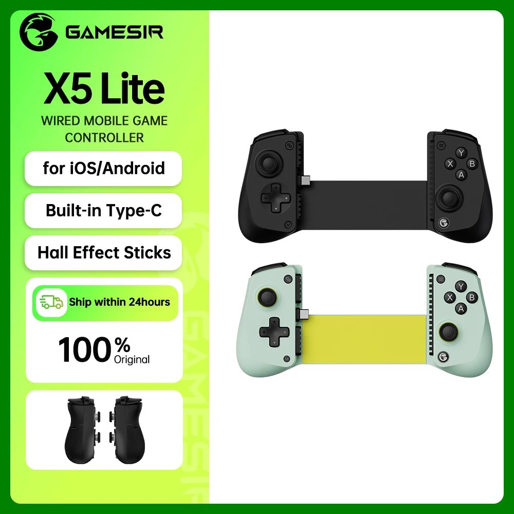 GameSir X5 Lite Black Type-C геймпад — фото 1
