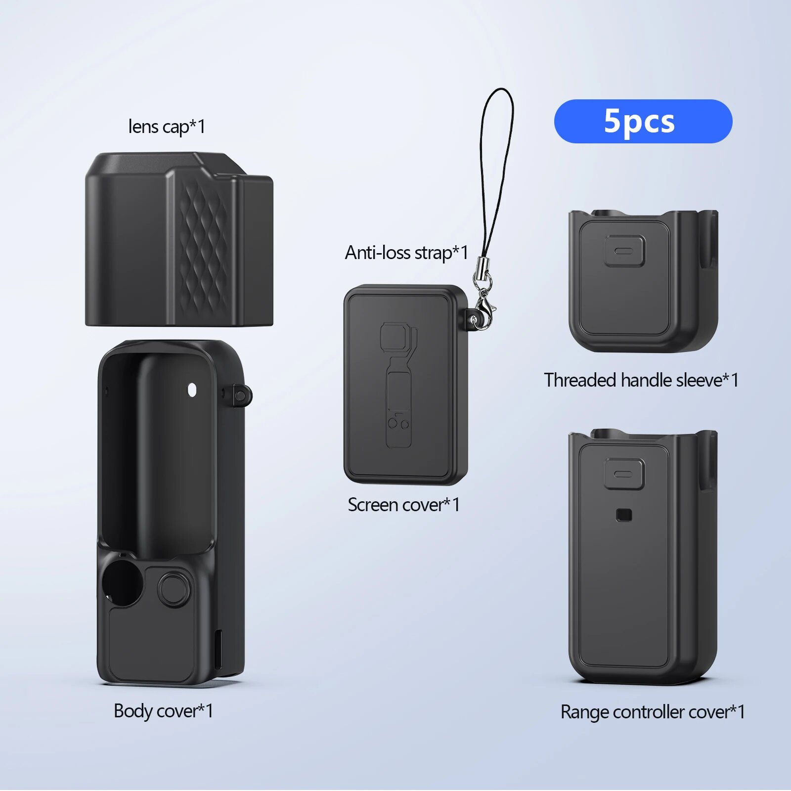 Силиконовый чехол для DJI OSMO Pocket 4 5 in 1 C