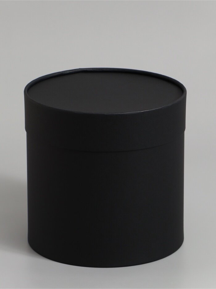 Коробка подарочная, завальцованная «Чёрная», 21×21 см
