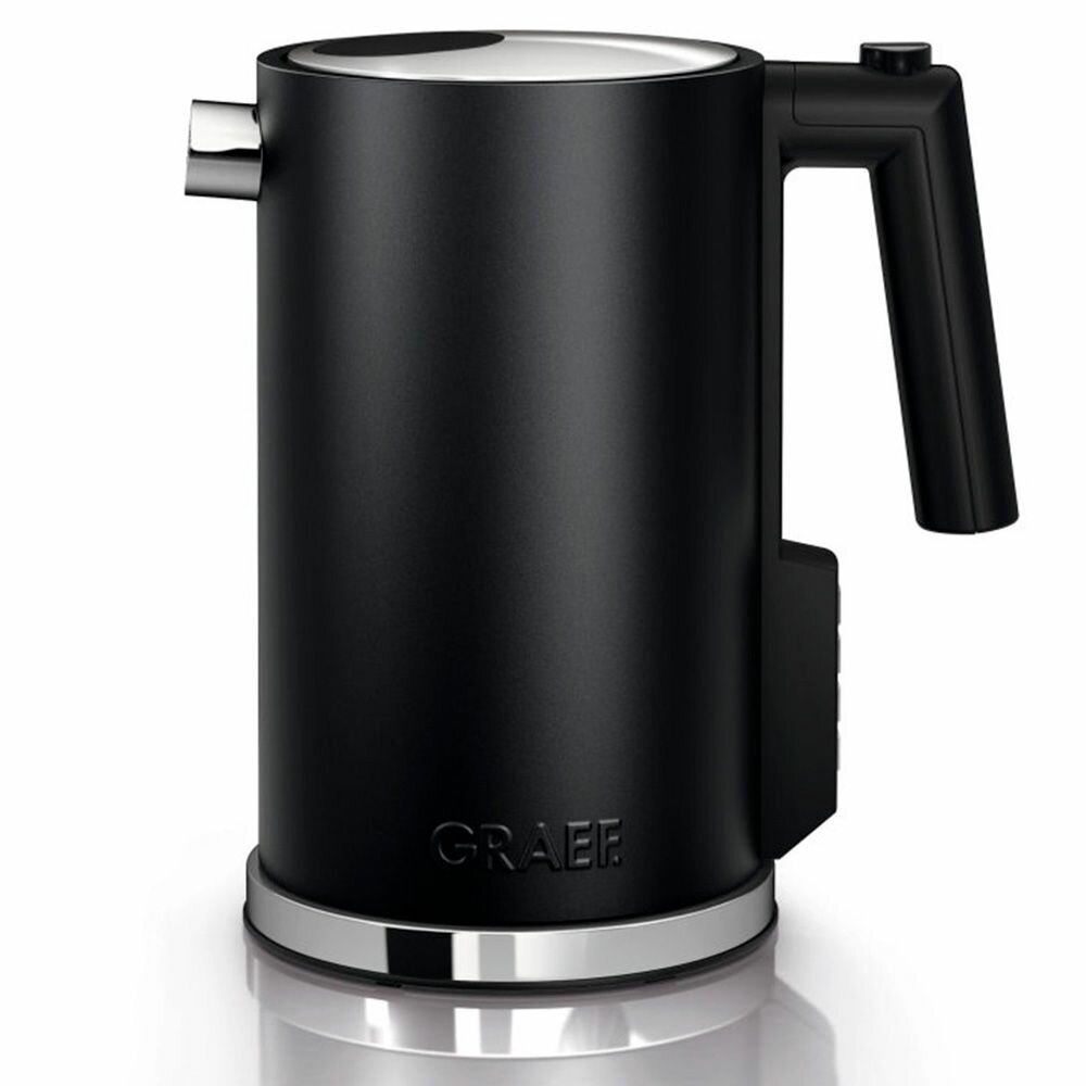 Чайник Graef WK902EU, с фильтрацией от накипи и вращением на 360°, двухслойный, чёрный — фото 1