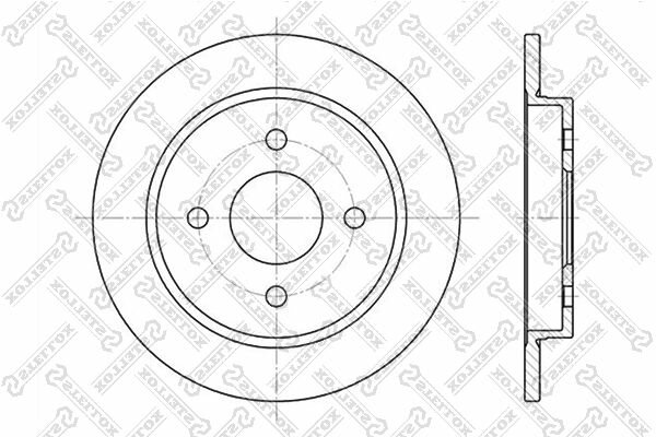 STELLOX Диск тормозной задний для Ford Focus/Sierra/Scorpio 2.0-2.9i 85>