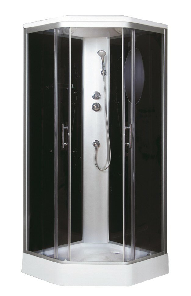 Душевая кабина Niagara Ultra NG-2506-01 (90х90х220) низкий поддон(16см), стекло тонированное,4 места