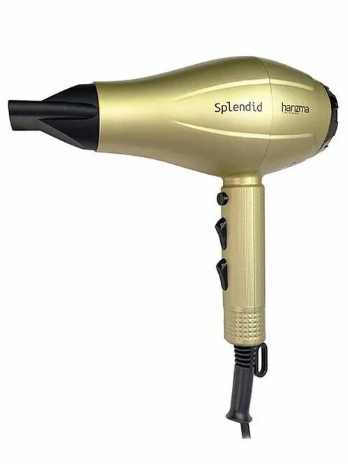 Фен для волос профессиональный 2200 Вт Harizma Splendid h10225 gold