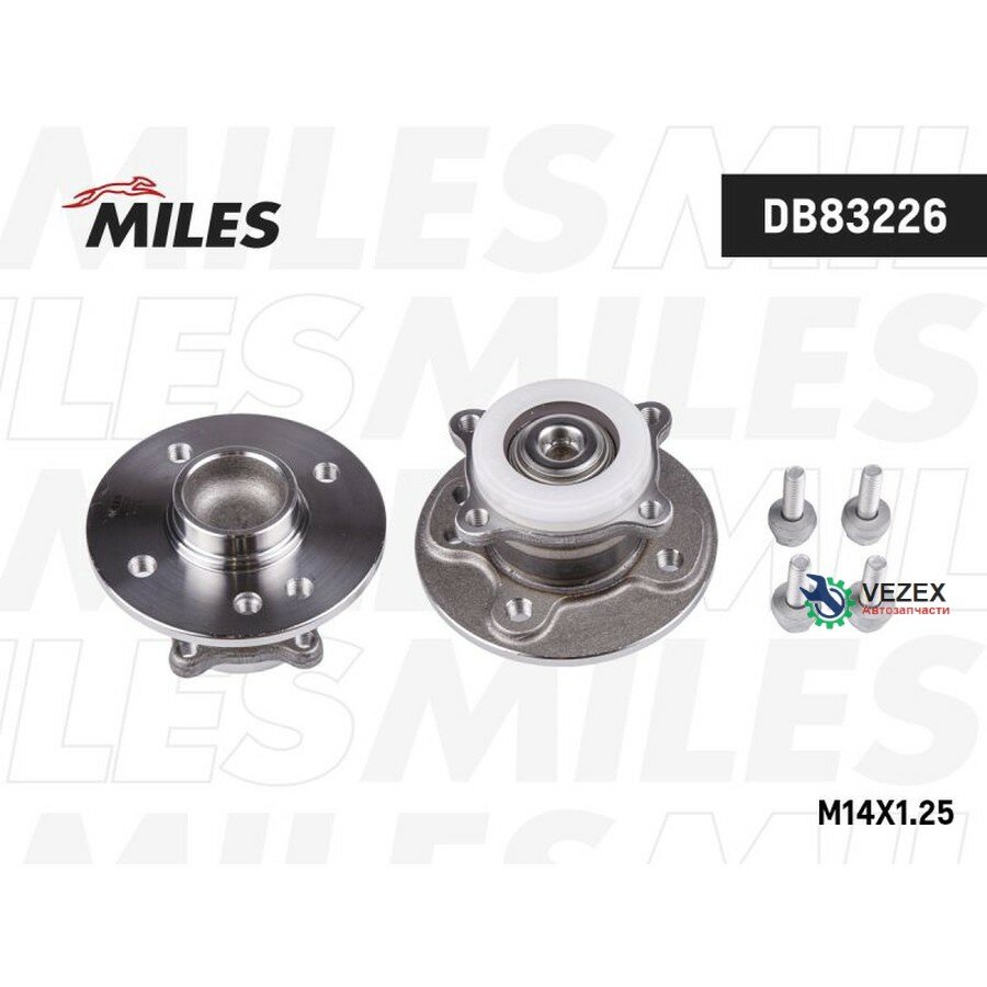MILES DB83226 Ступица колеса задняя с подшипником MINI ONE/COOPER/CLUBMAN 06- (FAG 713 6494 40) DB83226