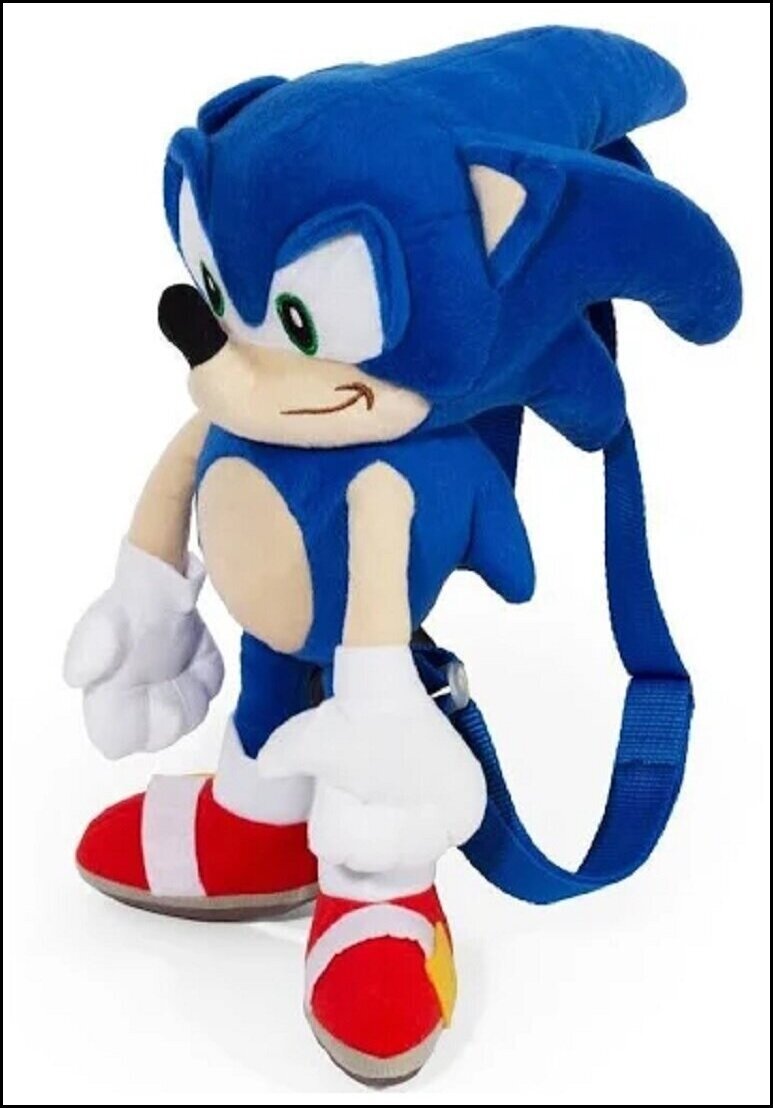 Соник Рюкзак детский 40-45см / Рюкзак-игрушка Соник / Sonic/40-45см.