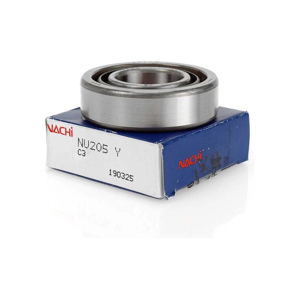 Подшипник Nachi NJ 205 C3, роликовый, открытый, сталь, 25x52x15 мм