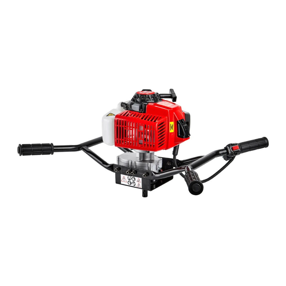 Бензиновый мотобур Elitech БМ 70Н, 2-тактный, 2400 Вт, бак 1.4 л, 0.8 л/ч, 7500 об/мин, красный