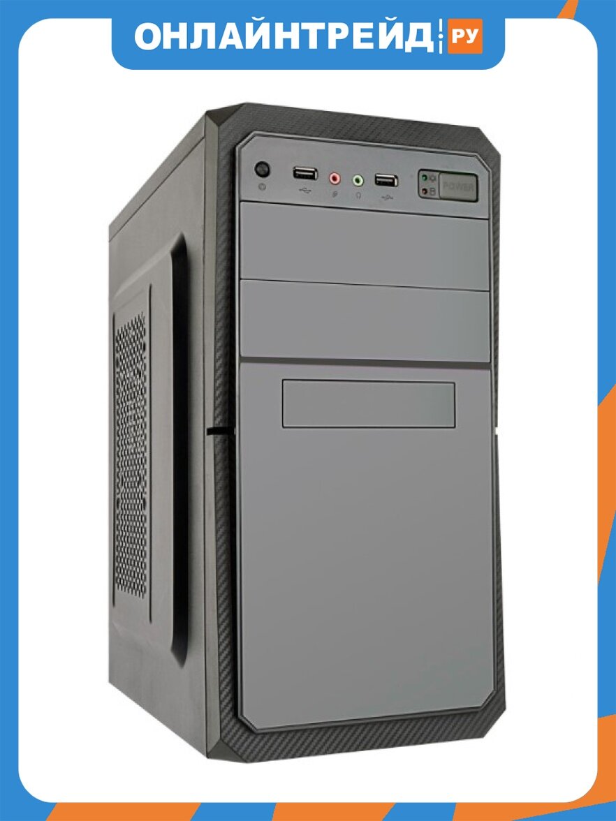 Корпус с блоком питания Exegate BA-202-AA500, черный (EX284023RUS)