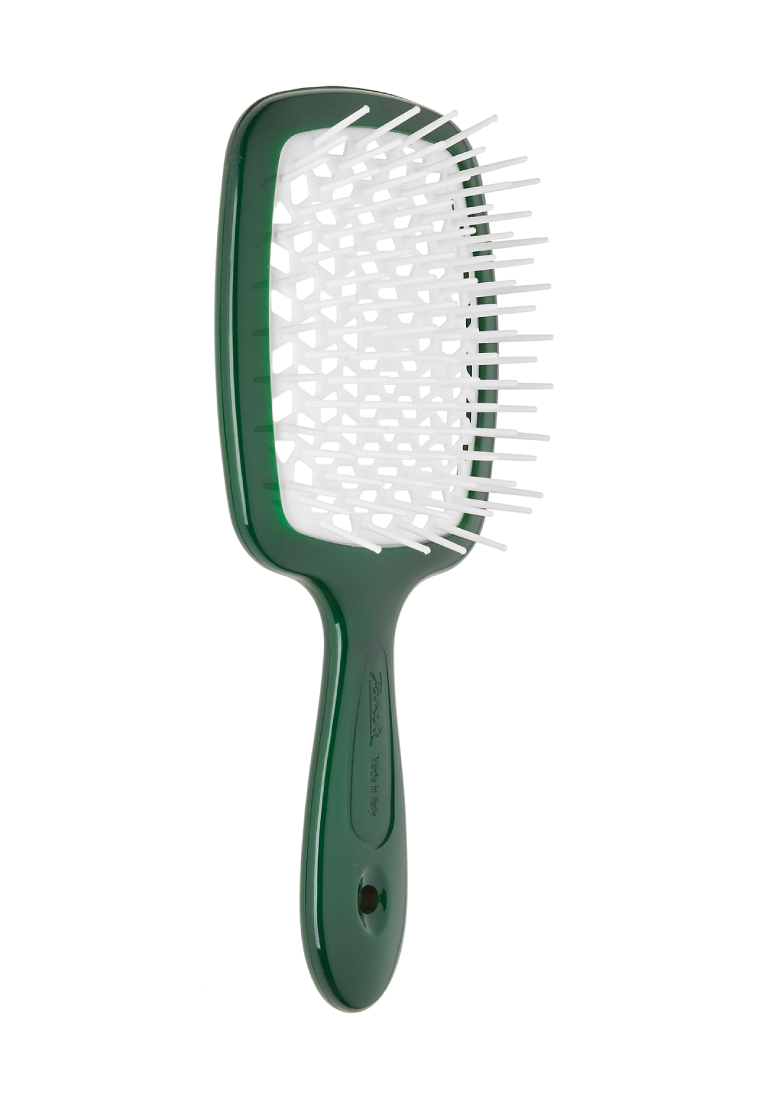 Щетка для волос JANEKE Superbrush Small Green and White, пластиковая