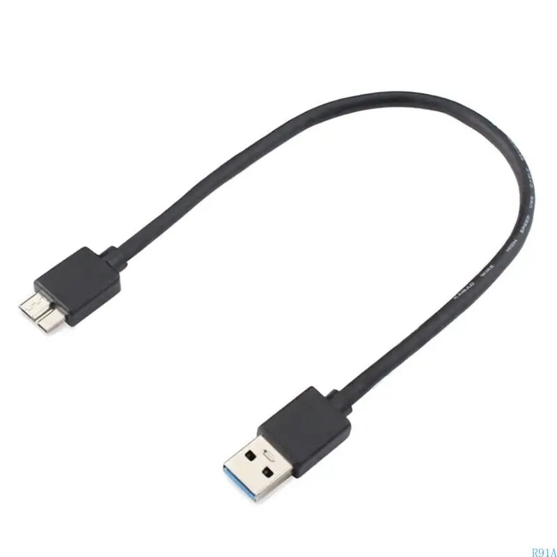 USB кабель Micro B, 0.2m, черный — фото 1