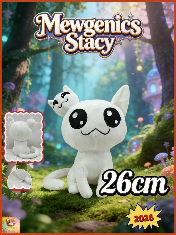 Плюшевая игрушка Stacy из игры Mewgenics, 26 см