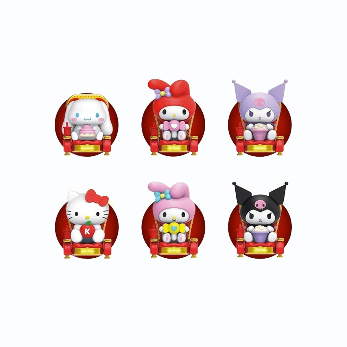 Фигурка унисекс Kuromi Cinnamoroll Hello Kitty, Single Mystery Box (Random Pick)